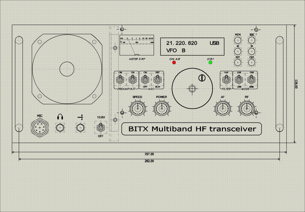 Bitx Multiband Front Panel Rgo One